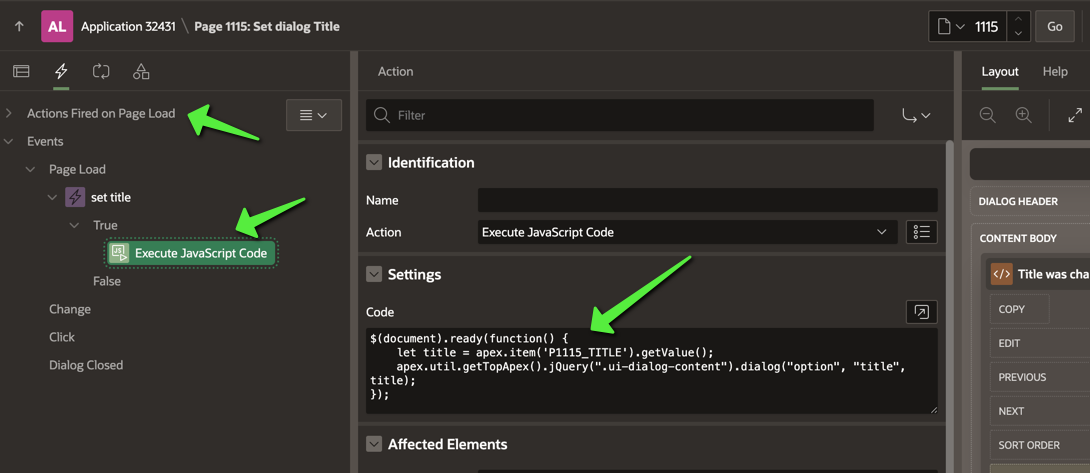 Cómo Cambiar Dinámicamente el Título de una Región Modal en Oracle APEX – A little knowledge to ...